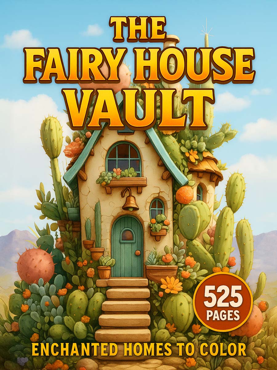 The Fairy House Vault – 525 Enchanted Homes to Color | Smartkidsprints